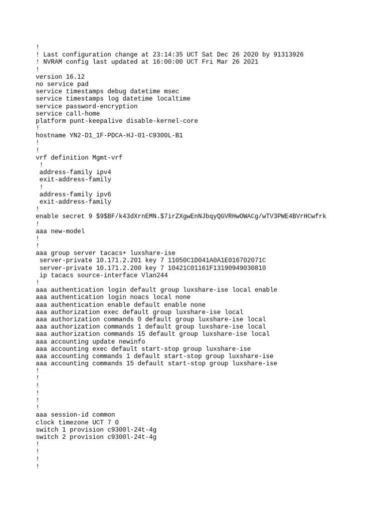 Pdca HJ 01 C9300L | PDF | Ip Address | Computer Science