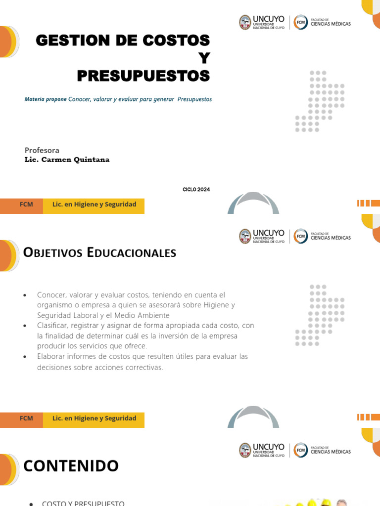 GESTION DE COSTOS Y PRESUPUESTOS AÑO 2024 | PDF | Presupuesto | Business
