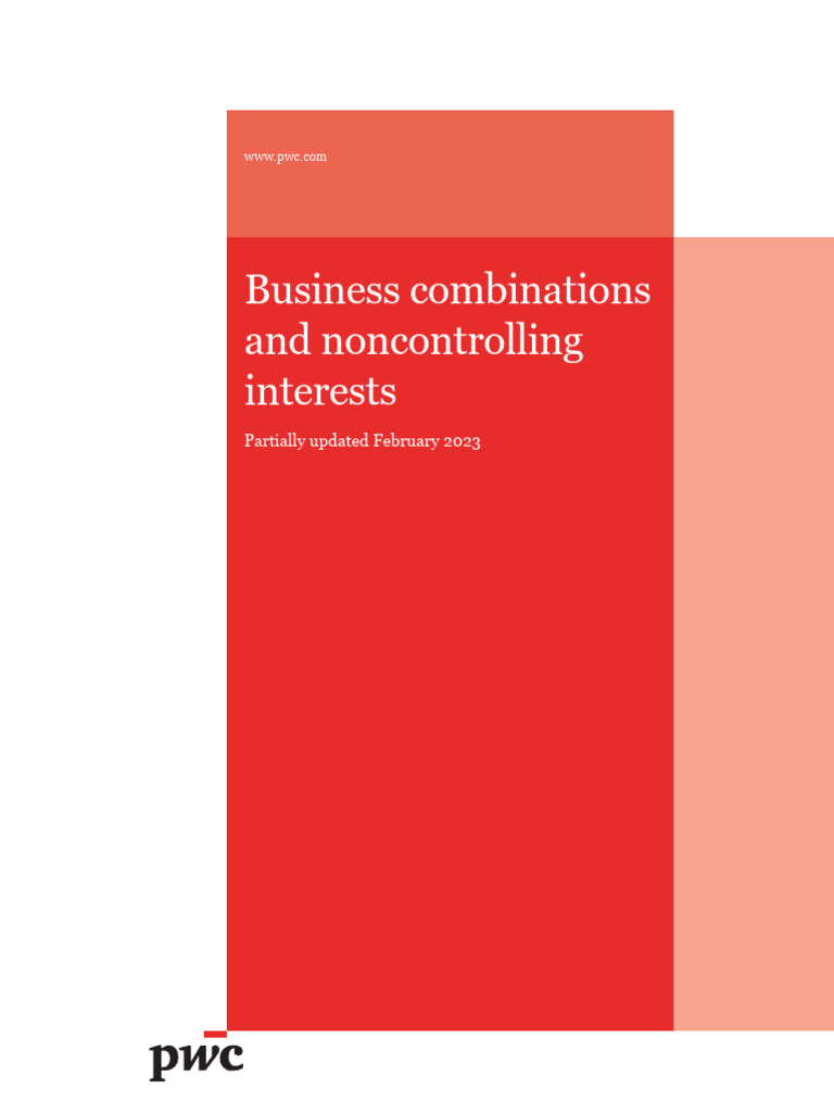 PwC's Business Combinations and Noncontrolling Interests | PDF ...