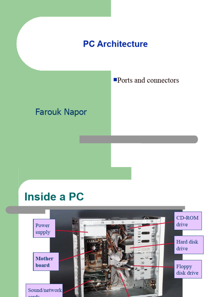 Farouk Presentation of ports & connectors | PDF | Usb | Electrical ...