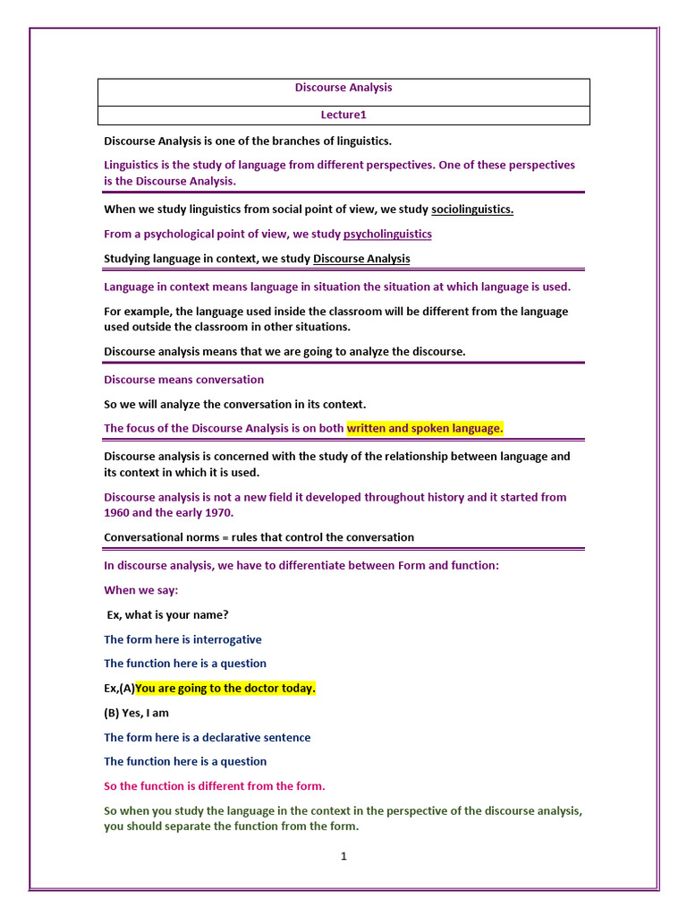 Introduction to Discourse Analysis | PDF | Linguistics | Semiotics