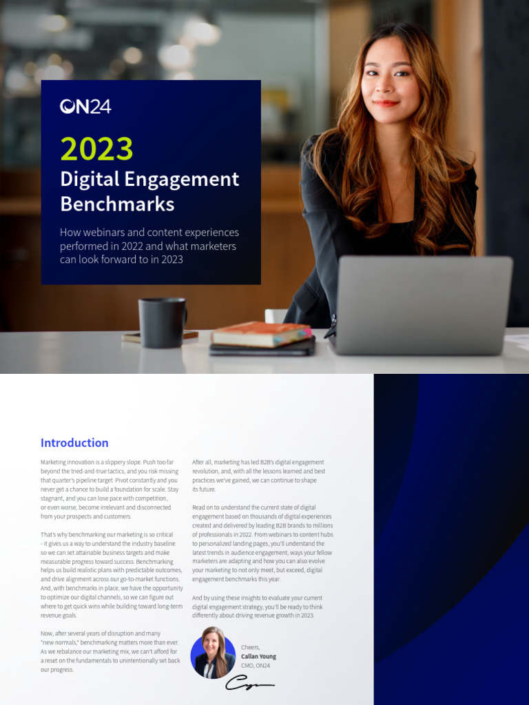 Digital Engagement Benchmarks (2023) | PDF | Marketing | Video On Demand