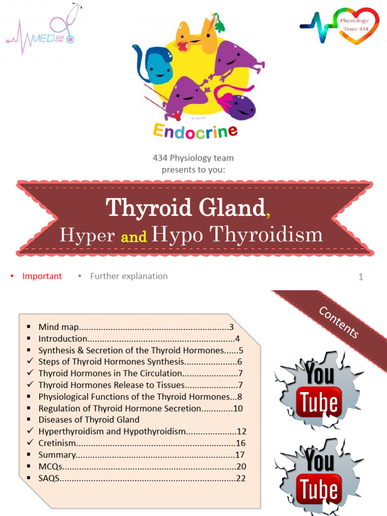 5,6-Thyroid Gland, Hypo and Hyper Thyroidism | Download Free PDF | Thyroid Stimulating Hormone ...