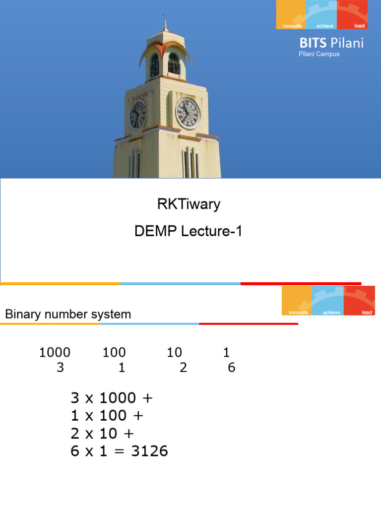 Class1 DEMP | PDF | Boolean Algebra | Teaching Mathematics