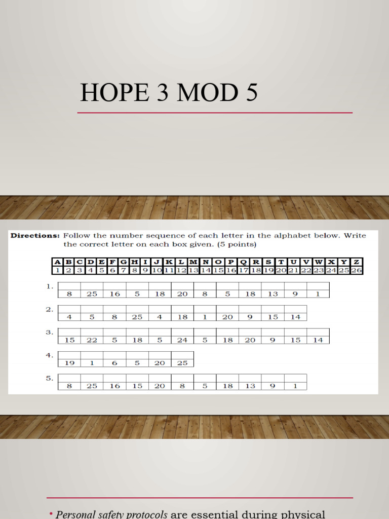HOPE-3-MOD-5 | PDF | Dehydration | Hyperthermia