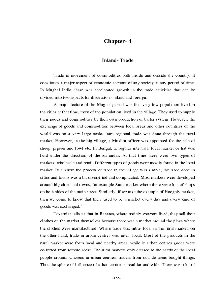 10 - Chapter4 Inland Trade | PDF | Bengal | Trade