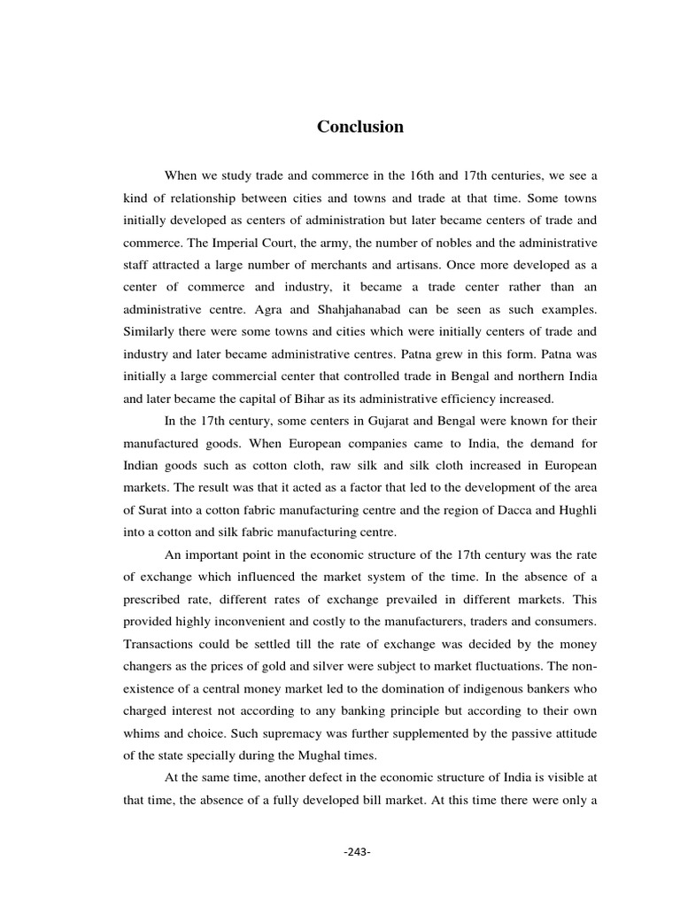 12_conclusion trade | PDF | Trade | Mughal Empire