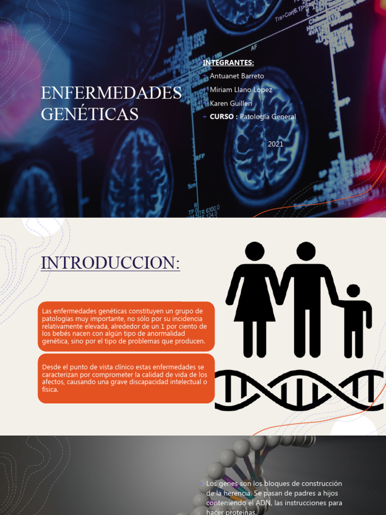 Enfermedades Genéticas y Clasificación | PDF | Mutación | Gene