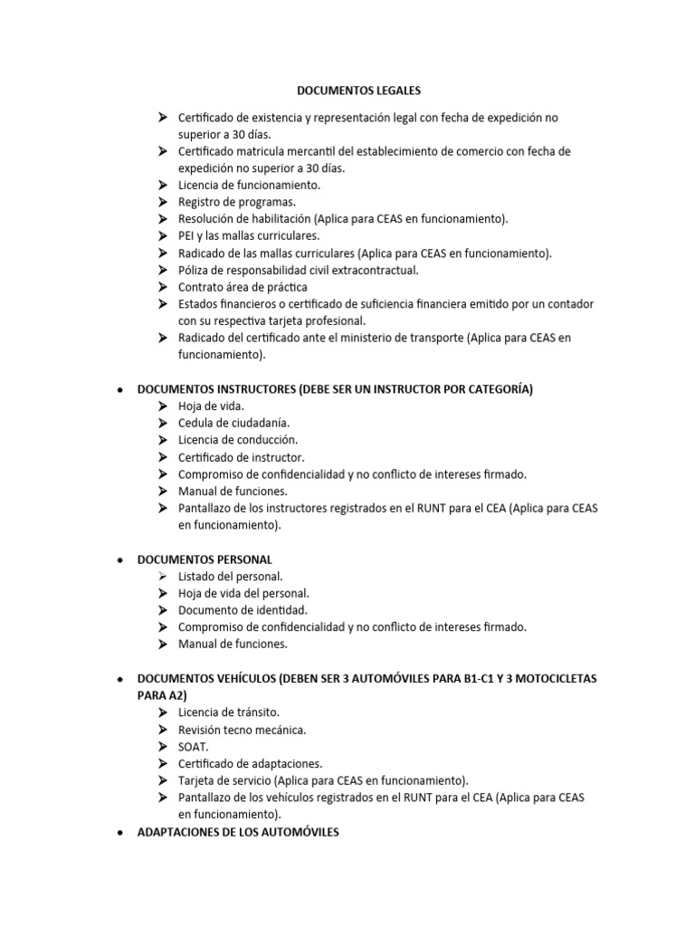 Listado de Documentos | Descargar gratis PDF | Documento de identidad