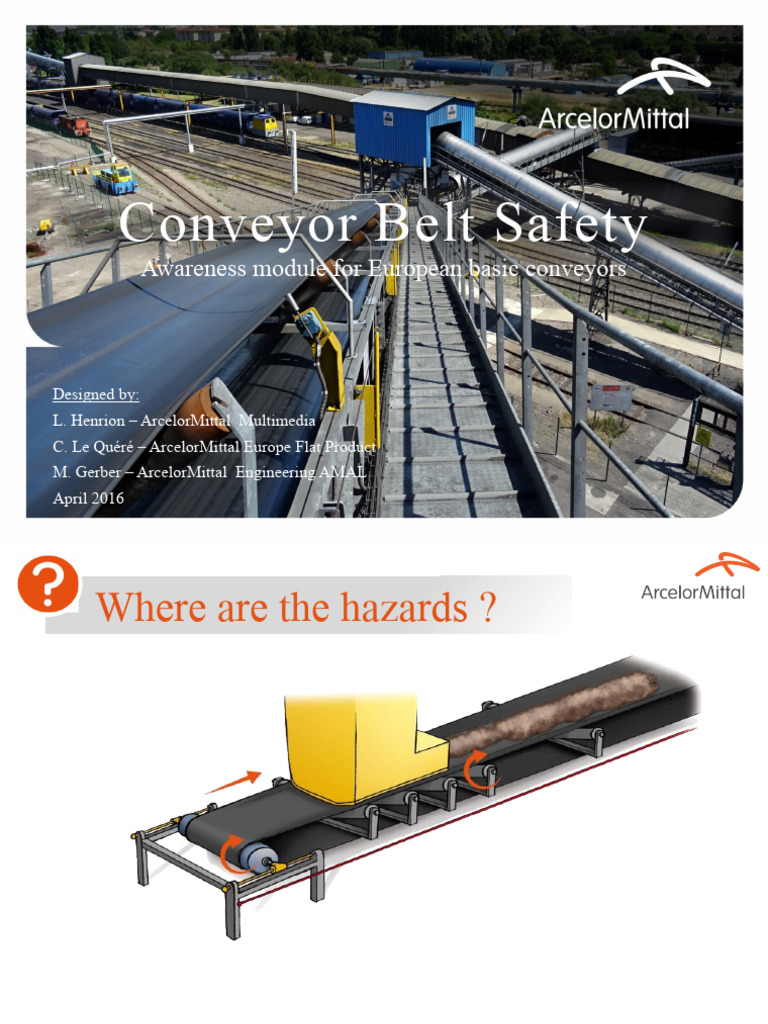 Take Care Module V8 Conveyor Belt Safety Eng Pdf Workplace