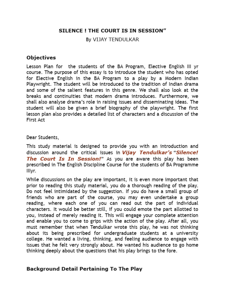 Silence The Court Is in Session | PDF | Poetry | Sanskrit