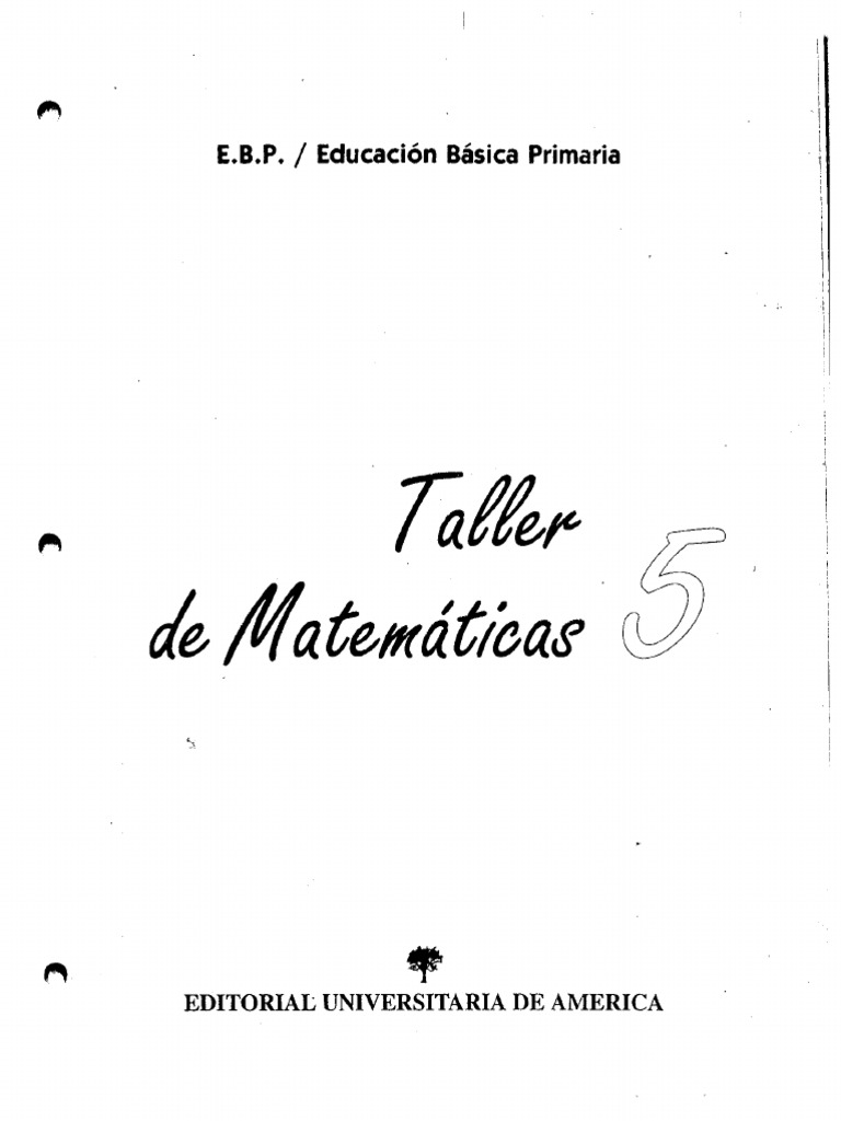 Taller de matematicas 5 | PDF