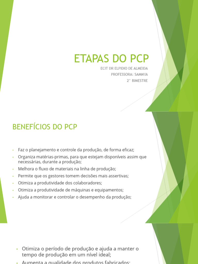 Etapas Do PCP | PDF