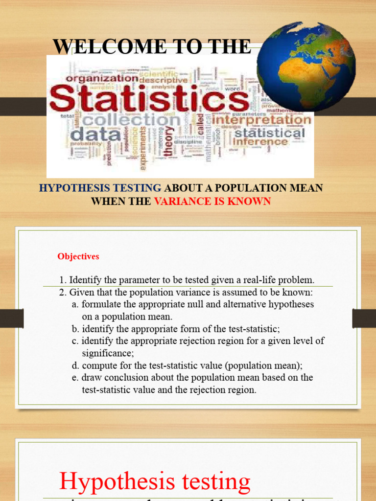 Hypothesis Testing Known Variance NEW | Download Free PDF | Statistical ...