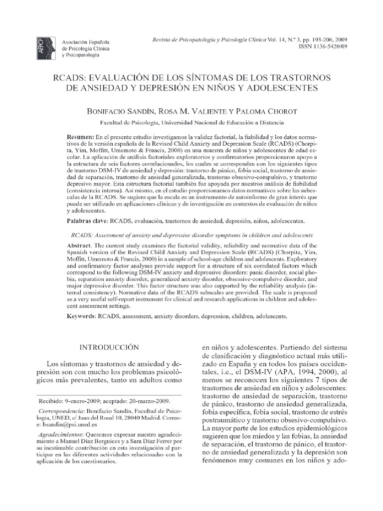RCADS_ EVALUACIÓN DE LOS SÍNTOMAS DE LOS TRASTORNOS DE ANSIEDAD Y ...
