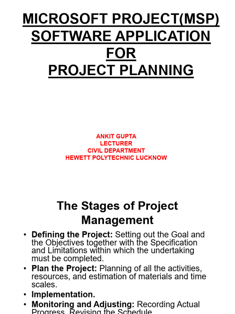 MSP Planning Software | PDF | Computer Science | Computing