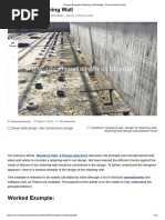RC Retaining Wall Design Example ACI | PDF | Weight | Force