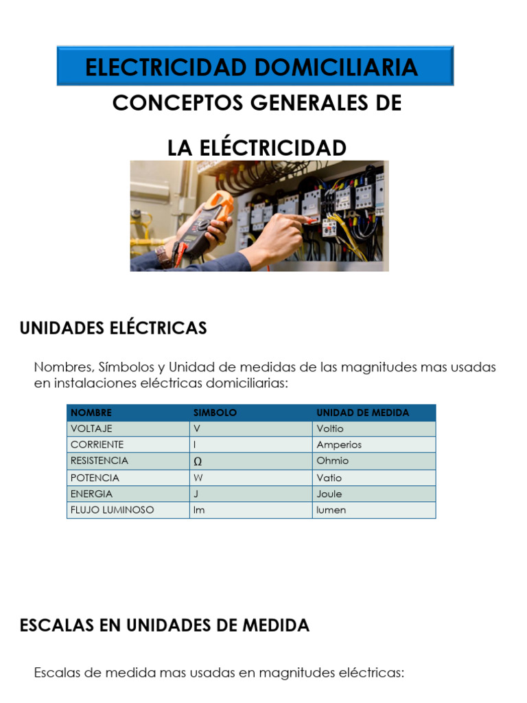 Electricidad Domiciliaria - 1 | PDF | Corriente eléctrica | Corriente ...