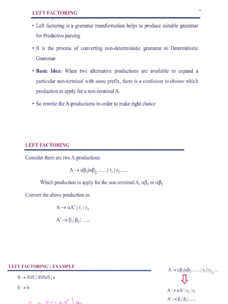 Left Factor 1 | PDF