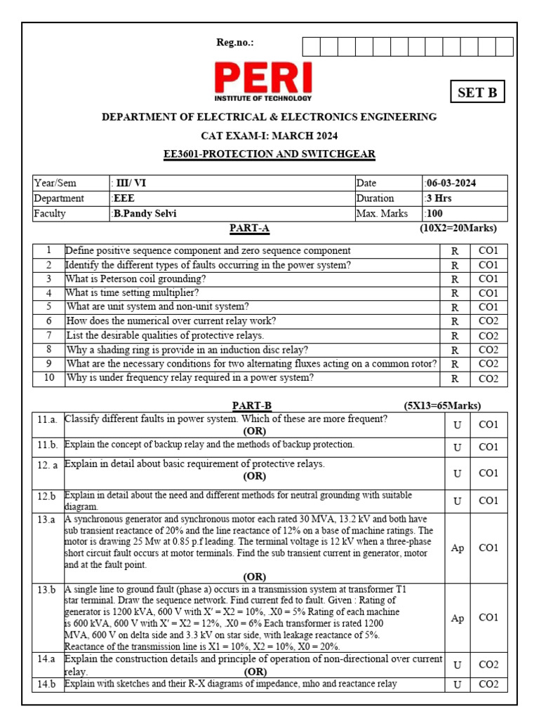Cat 1 B Pdf Transformer Relay