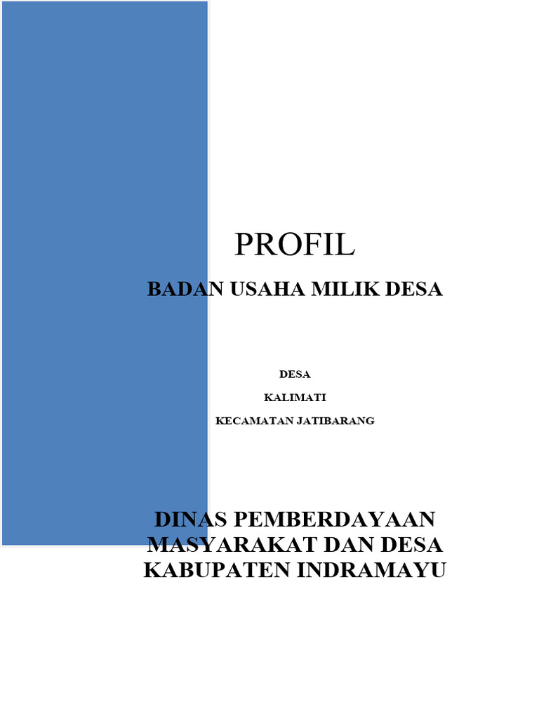 Profil Bumdes Lobener | PDF