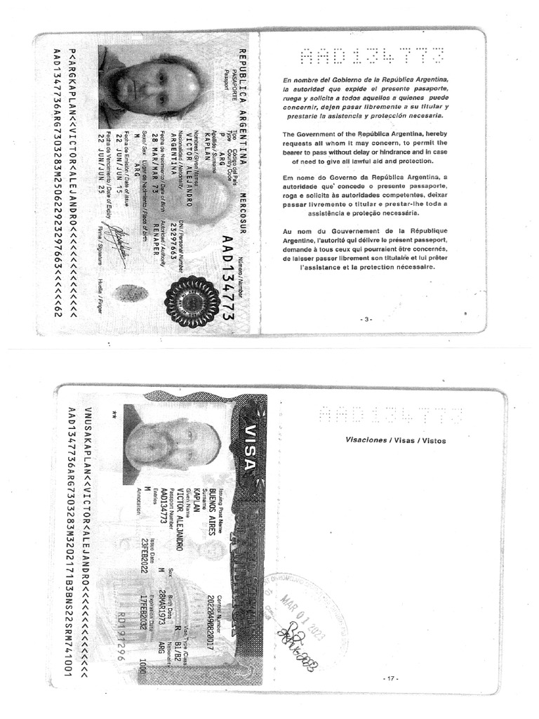 Escaneo Pasaporte | PDF