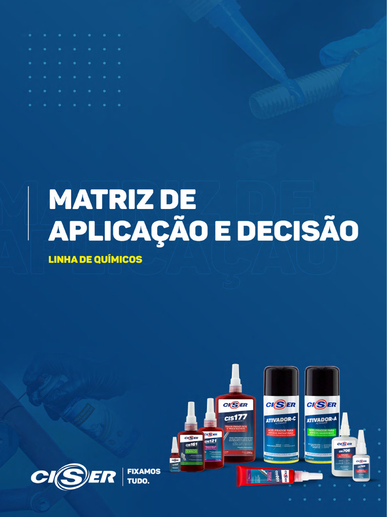 Matriz de Aplicacao e Decisao Linha de Quimicos Ciser 1 | PDF