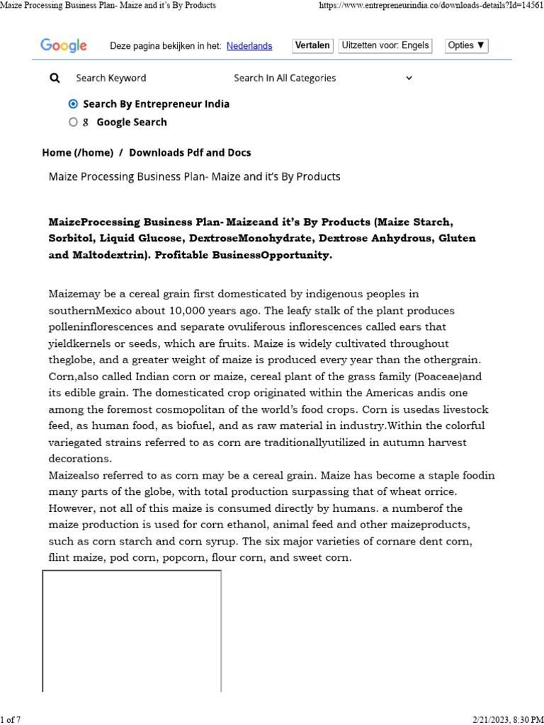 Maize Oil | PDF | Maize | Cereals