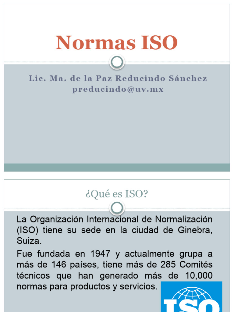 4 Normas ISO | PDF | Calidad (comercial) | Iso 9000