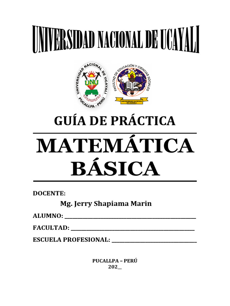 Guia 2024 - Matematica Basica | PDF | Matemáticas | Proposición