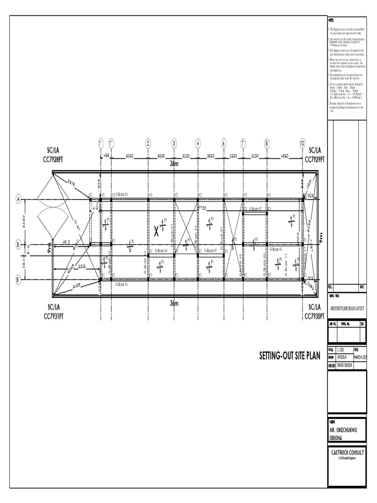Setting Out Plan | PDF | Architectural Elements | Geotechnical Engineering Setting Out Plan | PDF | Architectural Elements | Geotechnical Engineering