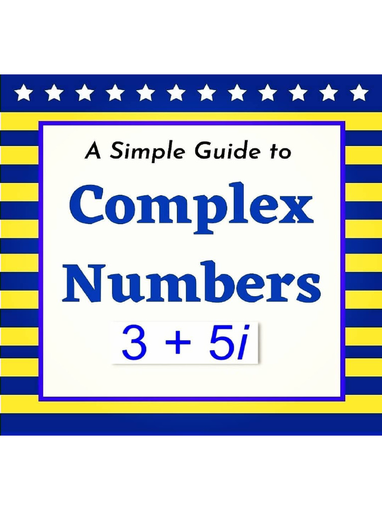 Complex Numbers Notes | PDF