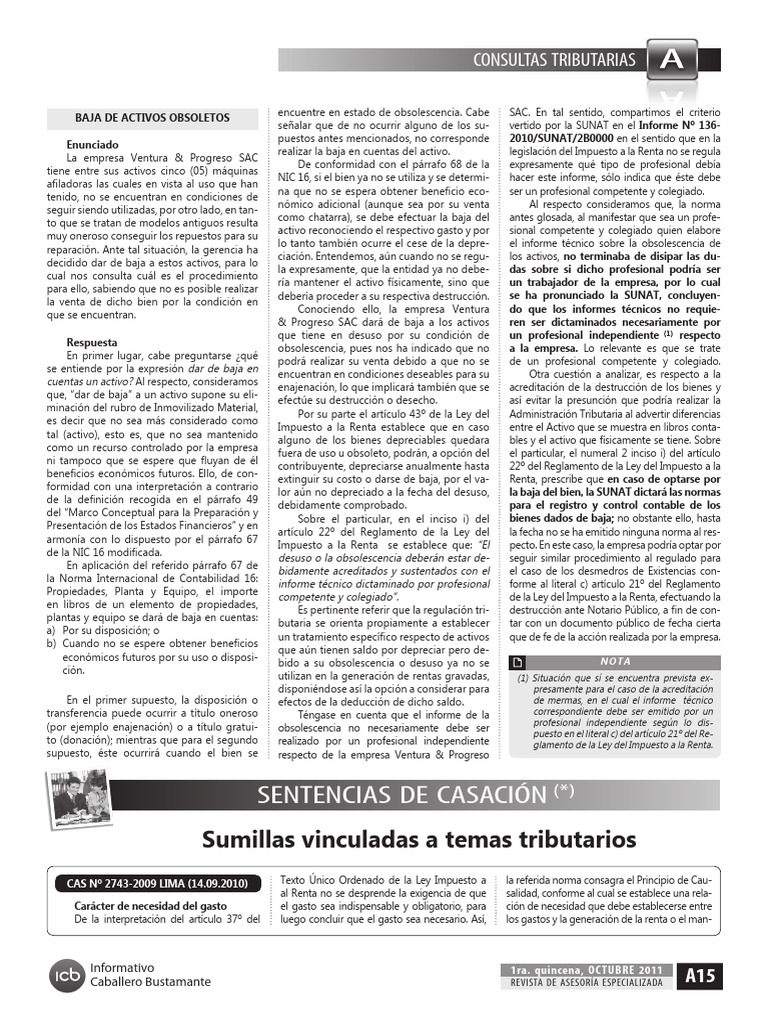 Procedimiento para dar de baja activos obsoletos | PDF | Contabilidad ...