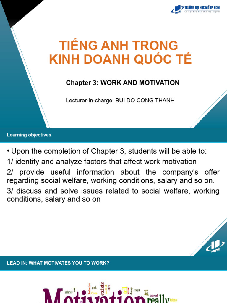 TATKDQT 2019 Chapter 3 Work and Motivation | PDF | Social Psychology ...