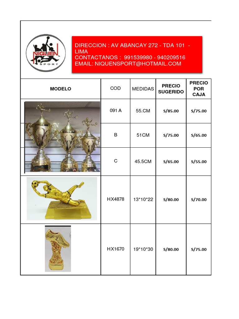 Cat. Trofeos Abril 2024 | PDF | Technology & Engineering