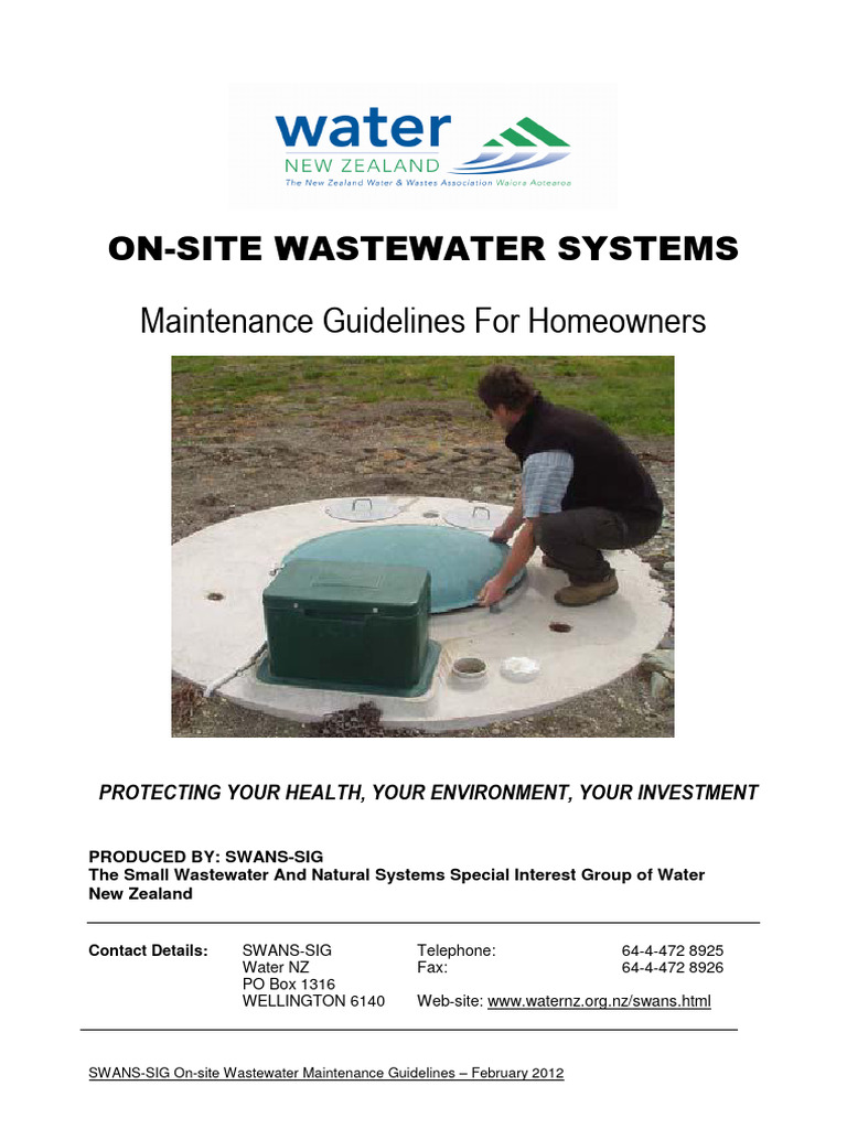 Onsite - Wastewater - Maint - Booklet | PDF | Septic Tank | Sewage ...