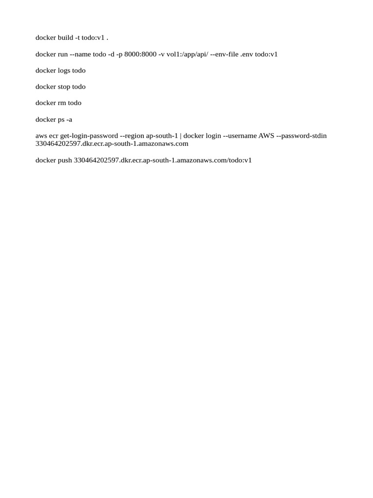 Docker Command Pdf