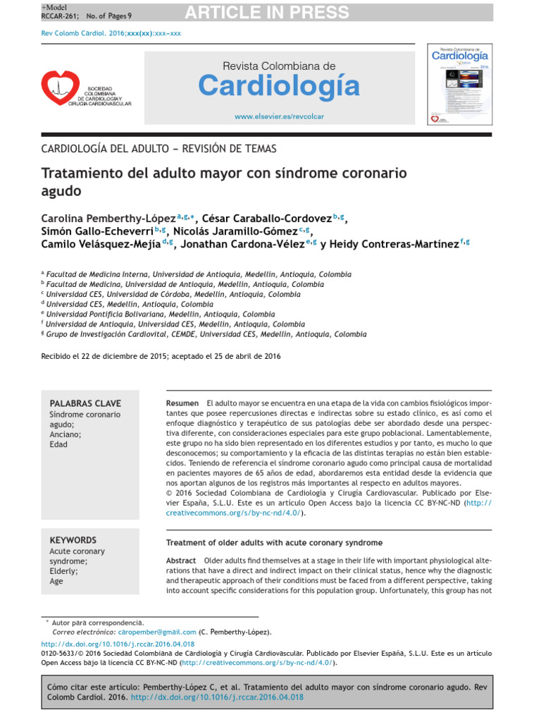 SICA | PDF | Infarto de miocardio | Causas de la muerte