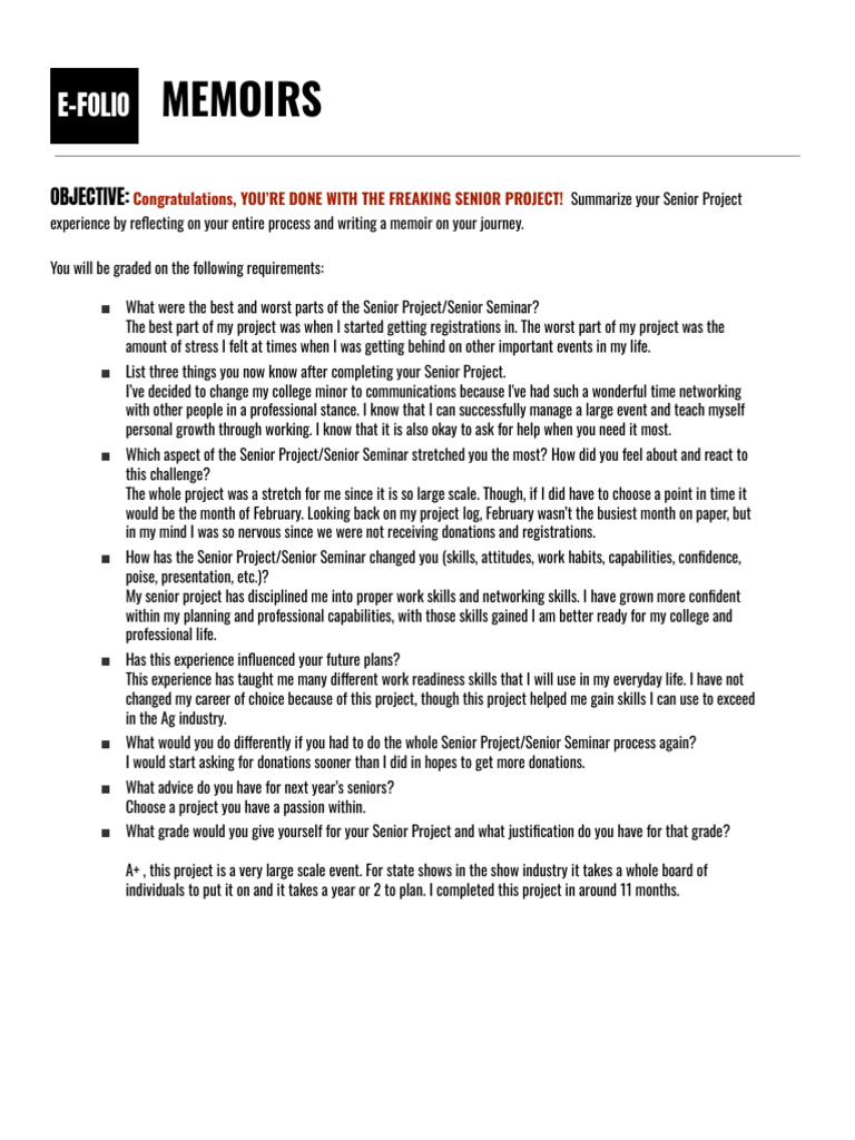 Memoirs | PDF | Psychology | Behavioural Sciences