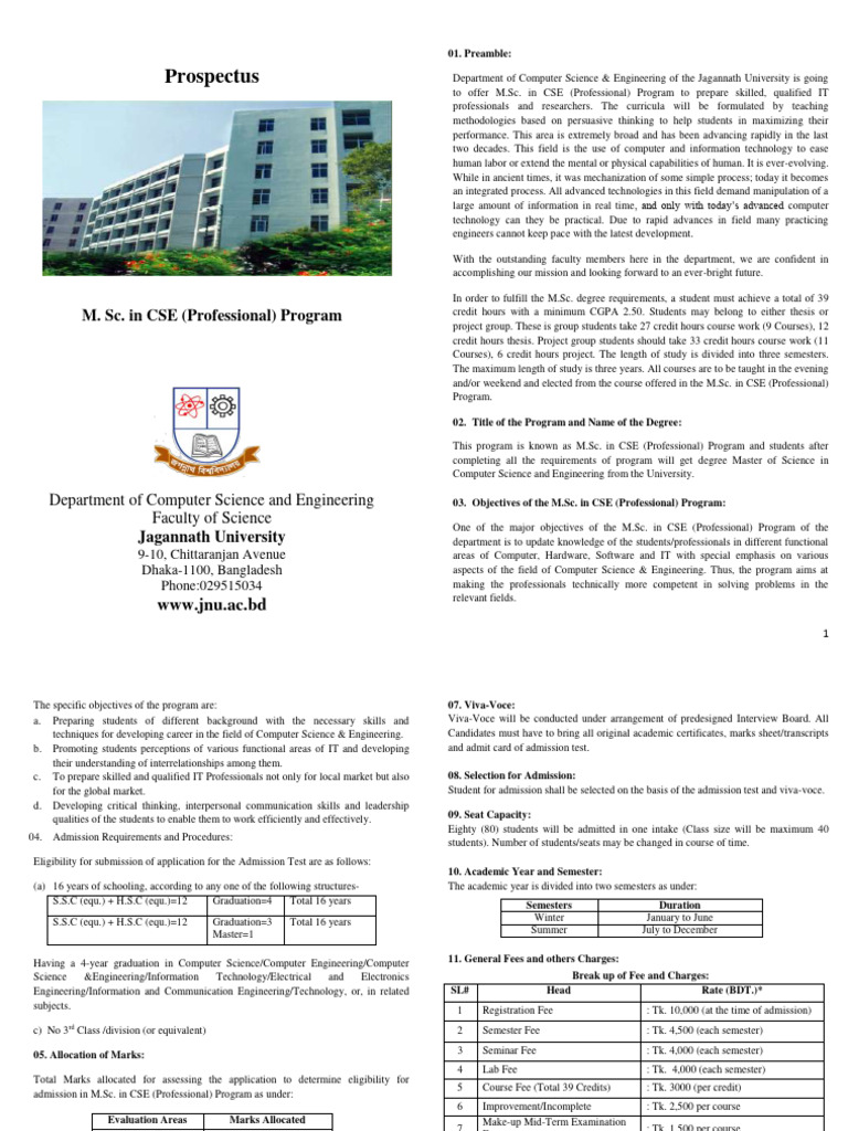 Jnu Summer 2024 | PDF | Academic Term | Course Credit