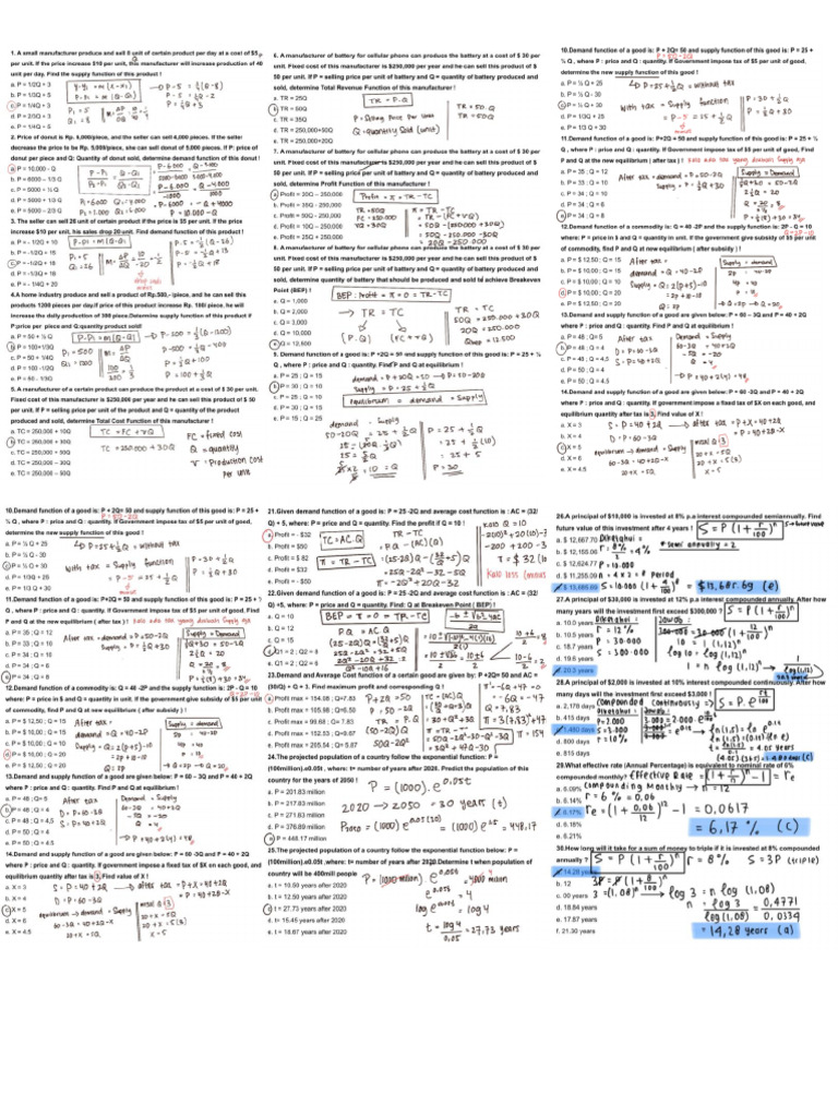 Catatan Uts Matbis | PDF