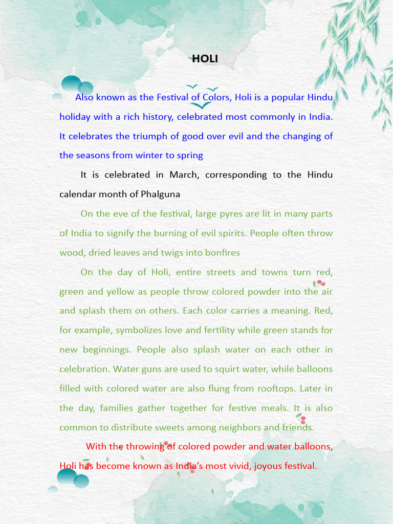HOLI | PDF
