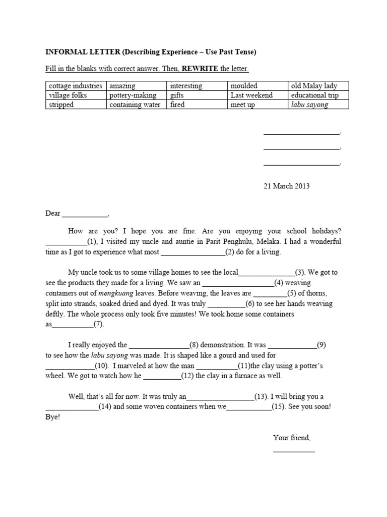 Form 2 Guided Writing | PDF