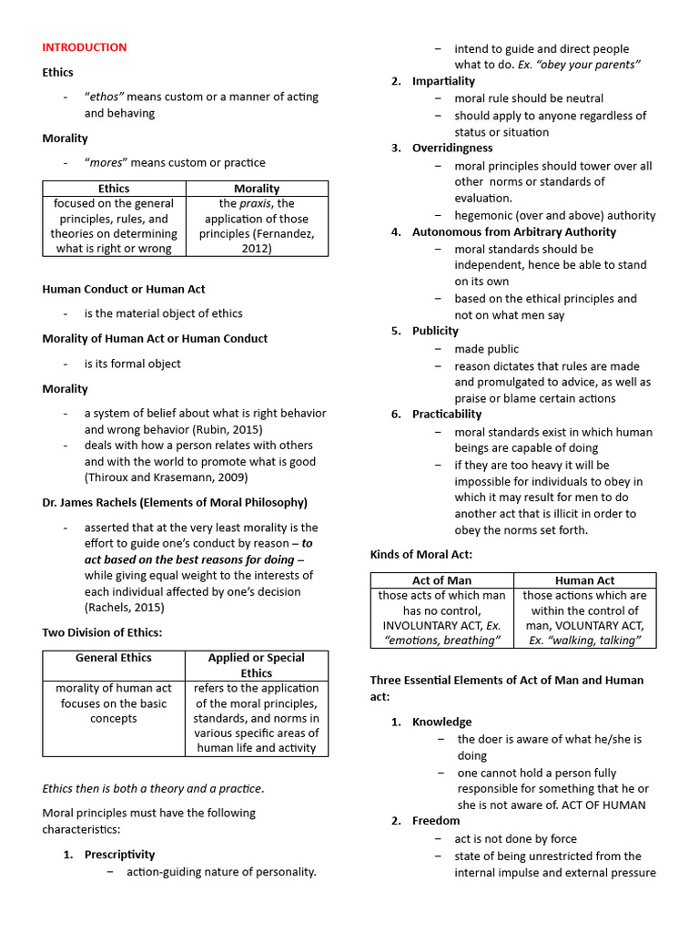 Ethics-Reviewer | PDF | Free Will | Morality