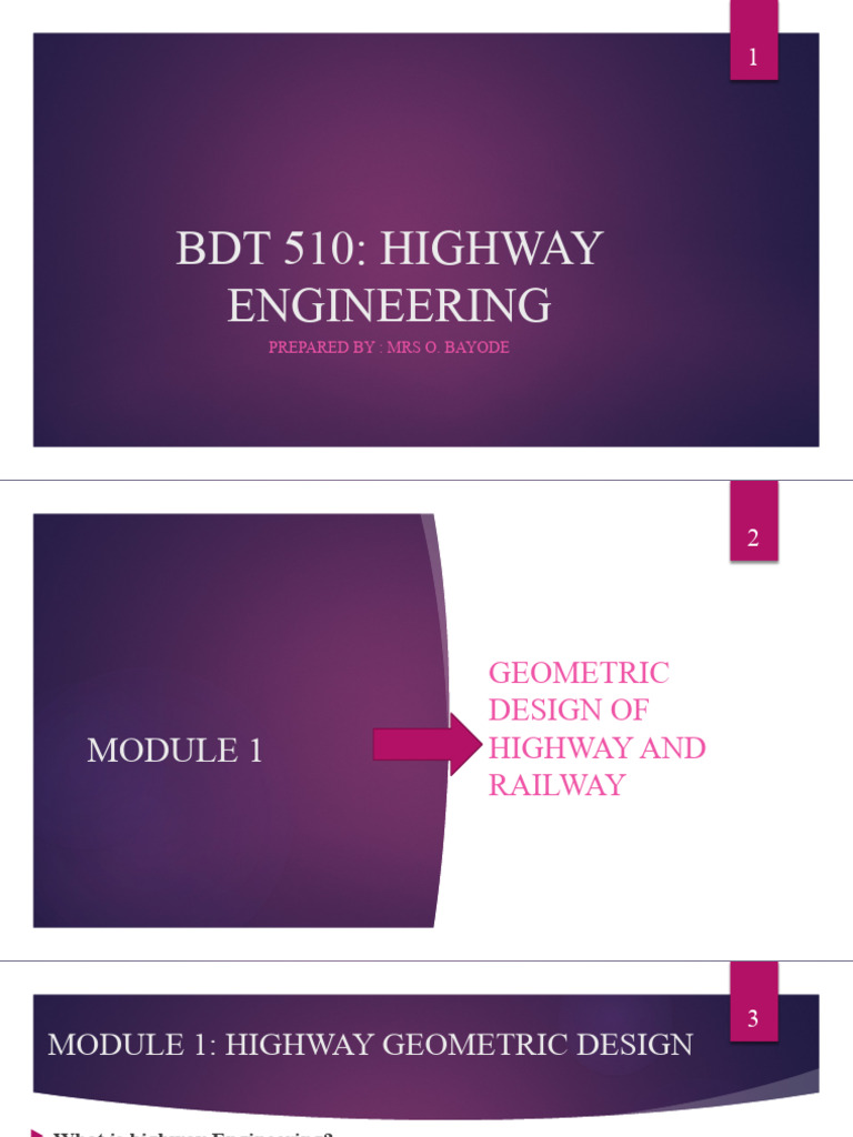 BDT 510 | PDF | Transport Infrastructure | Transport