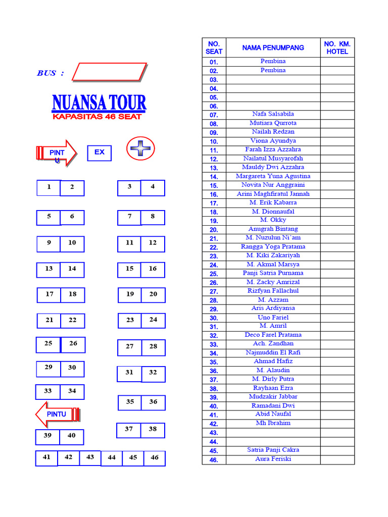 Denah Bus XI.9 | PDF