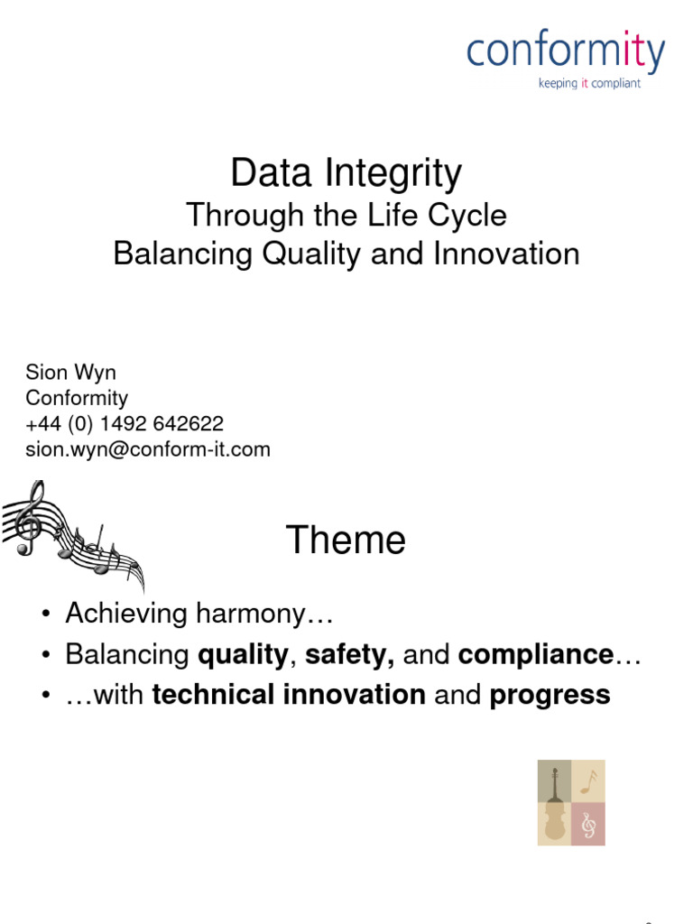 2015 07 GMP Validation Forum Data Integrity | Download Free PDF ...