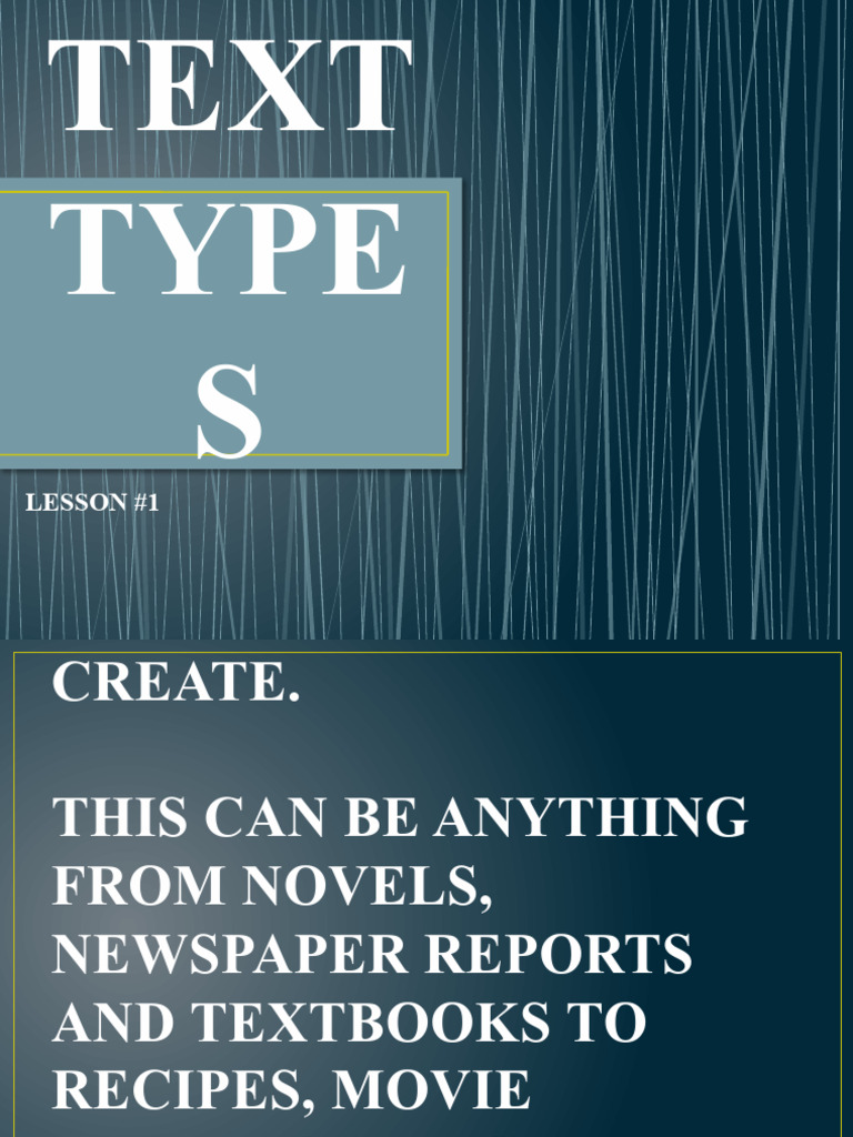 1 Text Types | PDF | Narrative | Narration