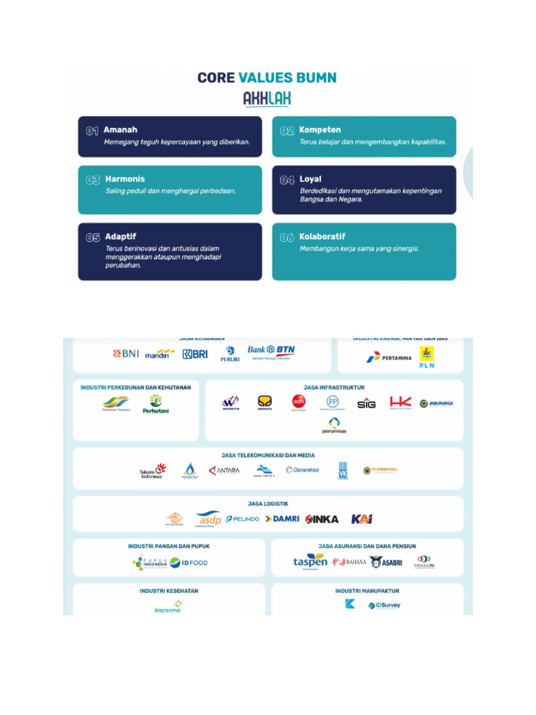 Core Values Bumn | PDF