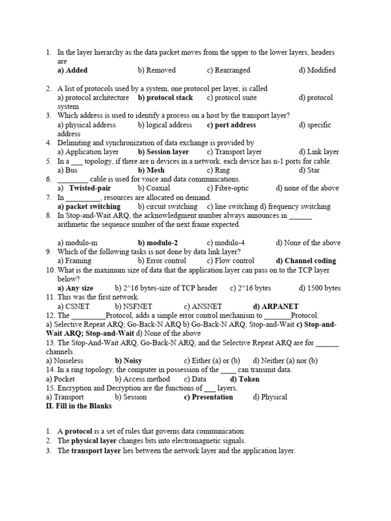 DCN Bits | PDF | Osi Model | Computer Network